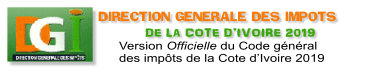 Code Général des Impots de la Cote d'Ivoire 2019